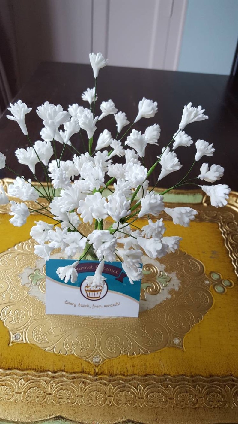 Handmade Sugar Baby's Breath Flowers Gypsy Gypsophilia Cake Toppers ...