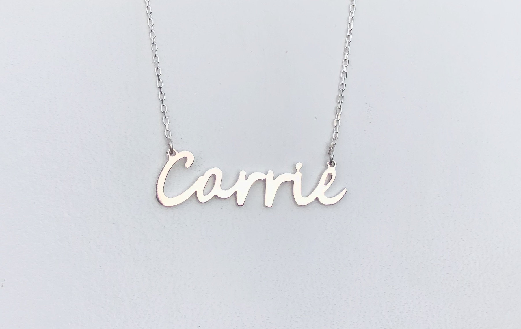 Personalised Cursive Handwritten Name Necklace-925 Sterling | Etsy