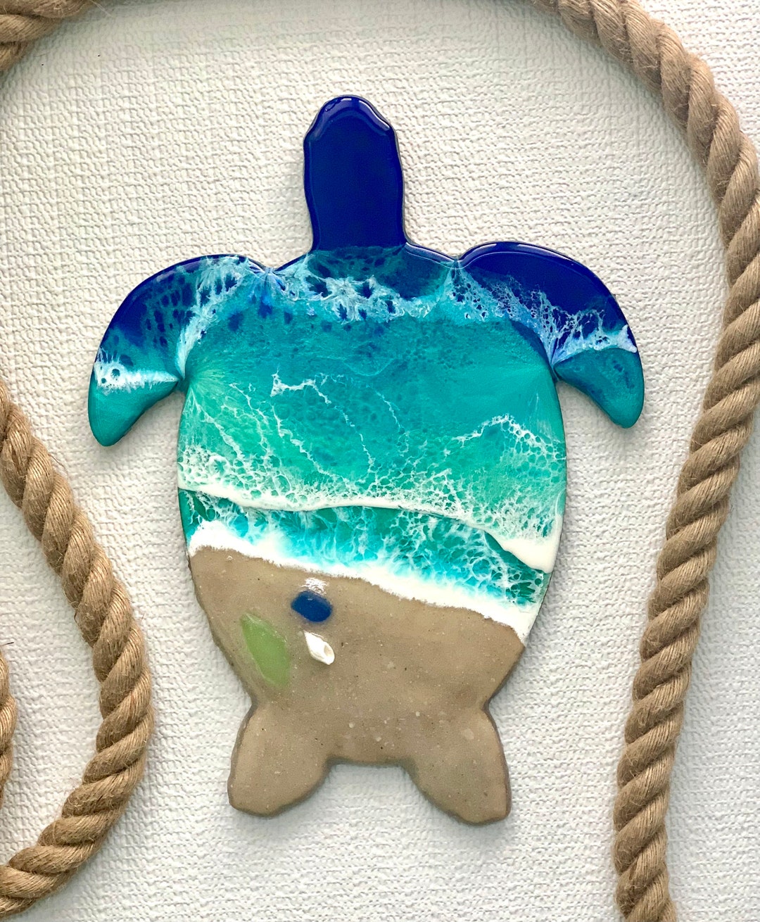 Turtle Wall Art Turtle Art Turtle With Waves Ocean Wall - Etsy