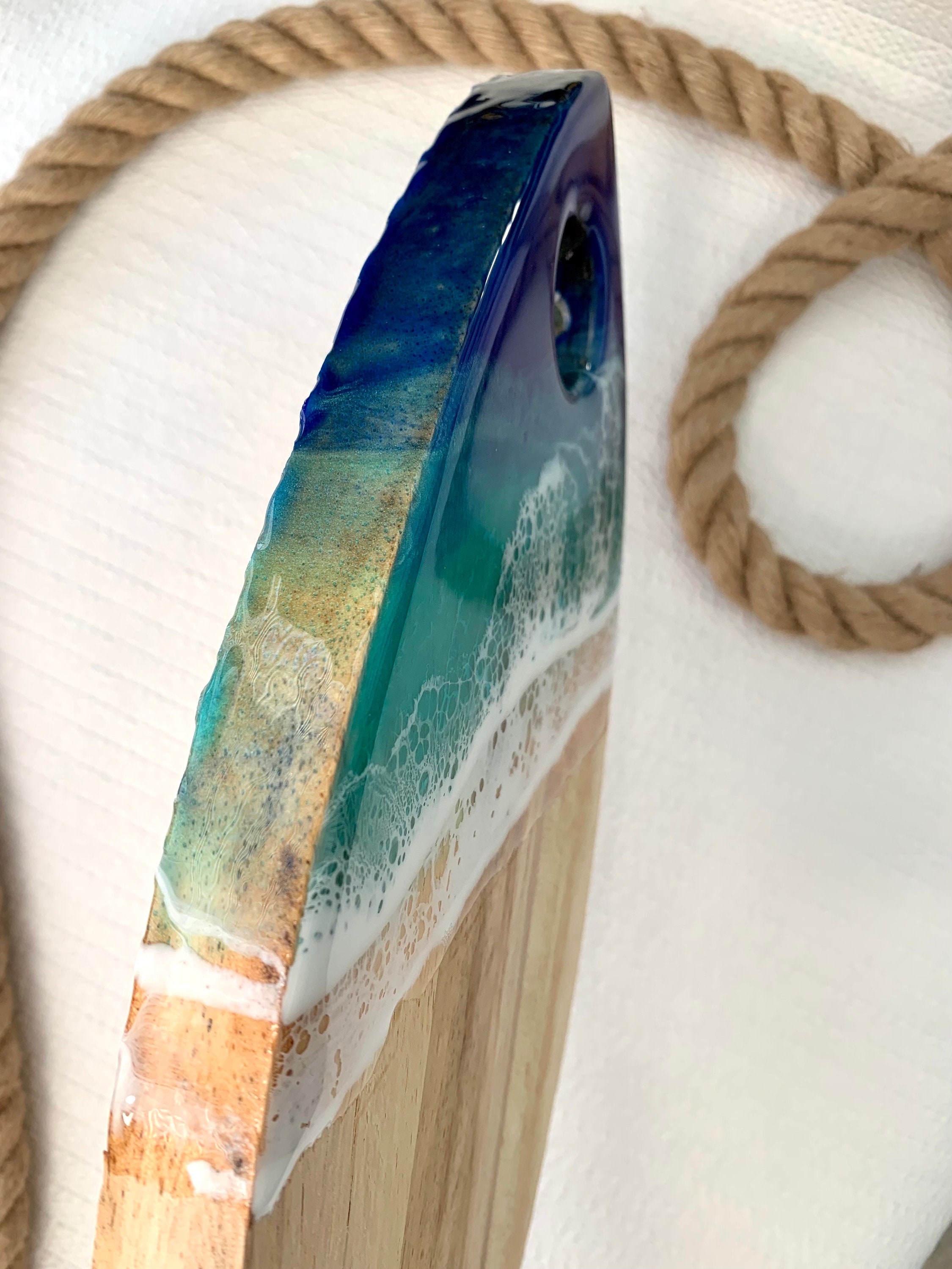 Fish Charcuterie Board, Wave Cutting Board, Cheese Board, Wave ...