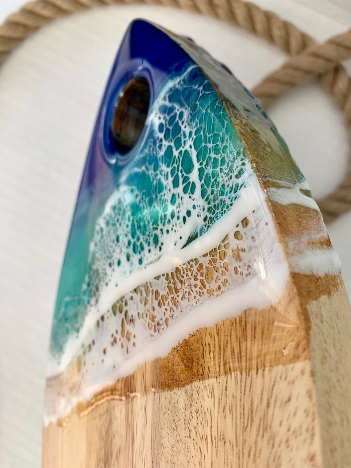 Fish Charcuterie Board, Wave Cutting Board, Cheese Board, Wave ...