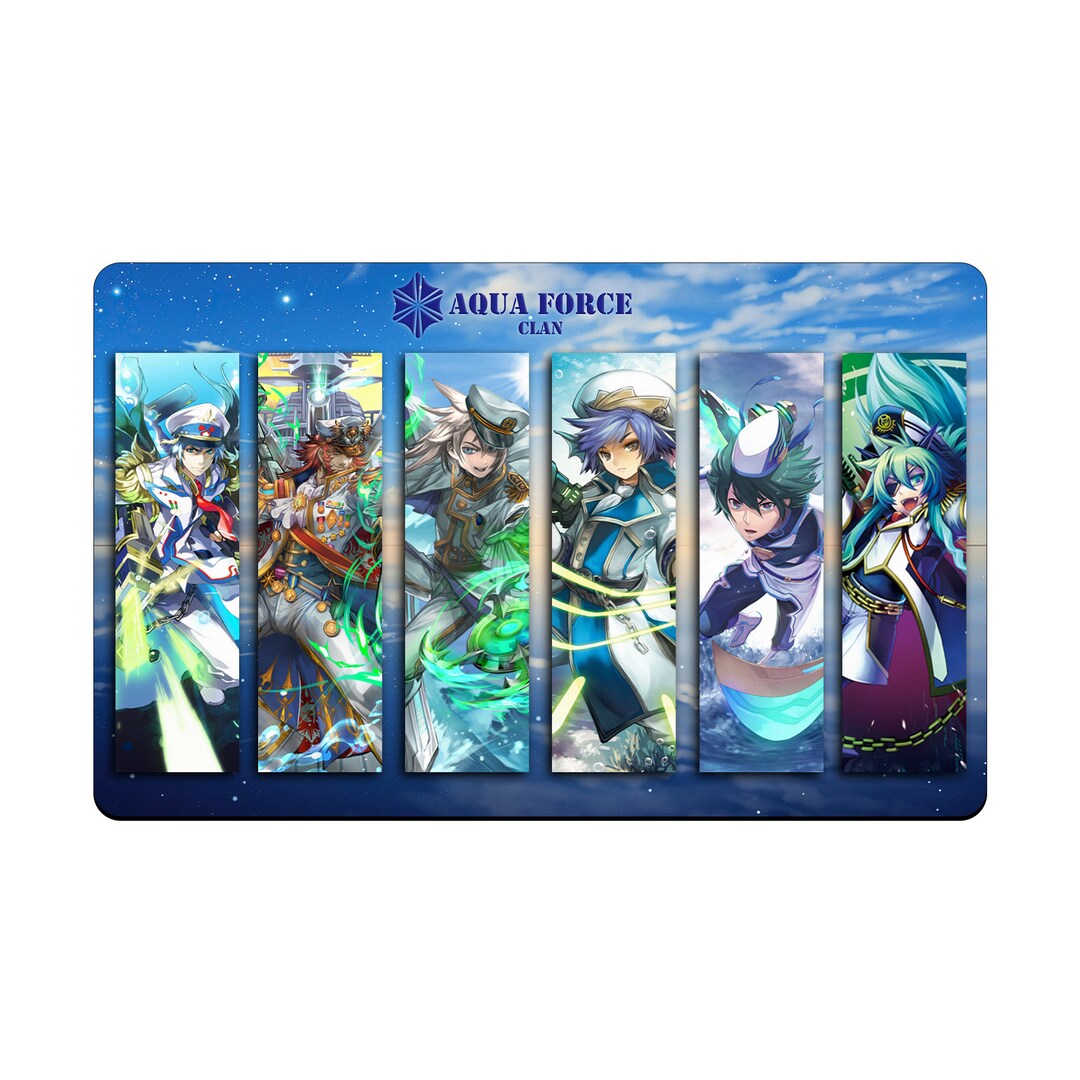Aqua Force Clan Playmat and Mousepad Cardfight Vanguard TCG MTG Yugioh ...