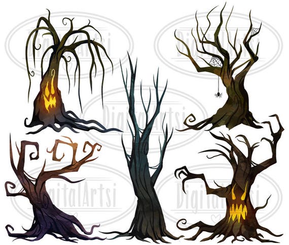 Halloween Tree Clip Art