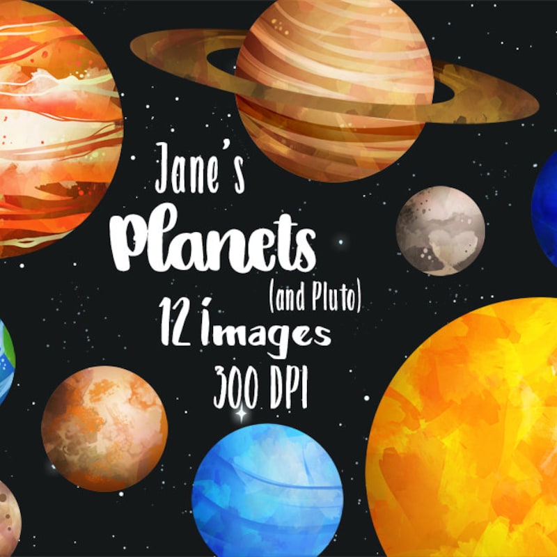 Planet Clipart - Etsy