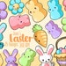 Kawaii Easter Clipart Kawaii Download Instant Download - Etsy