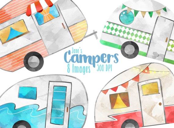 Vintage Camping Clipart