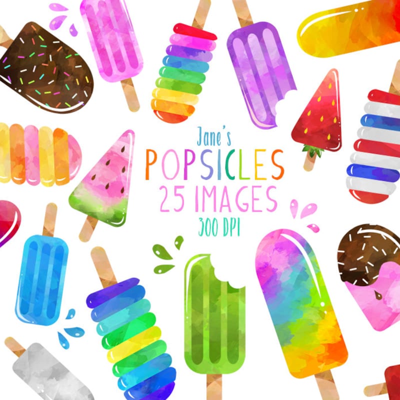 Popsicles Clip Art - Etsy