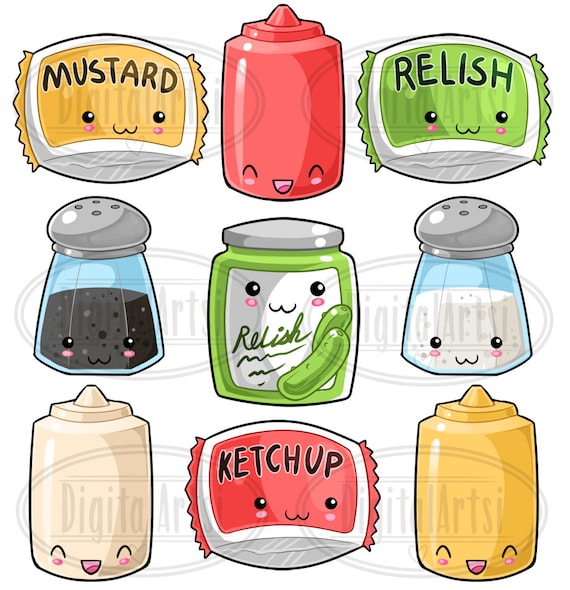 Cute Ketchup Clipart