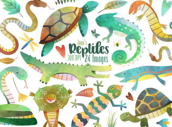 Cute Reptiles Clipart