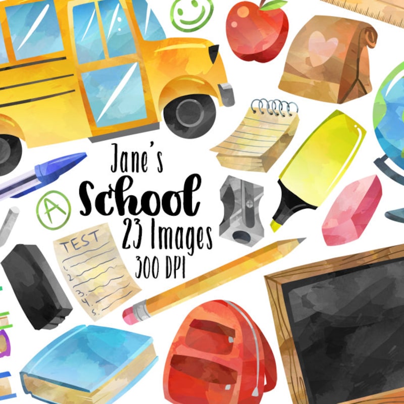 School Clipart - Etsy