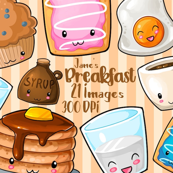 Kawaii Breakfast - Etsy