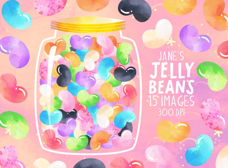 Jelly Bean Jar Clipart