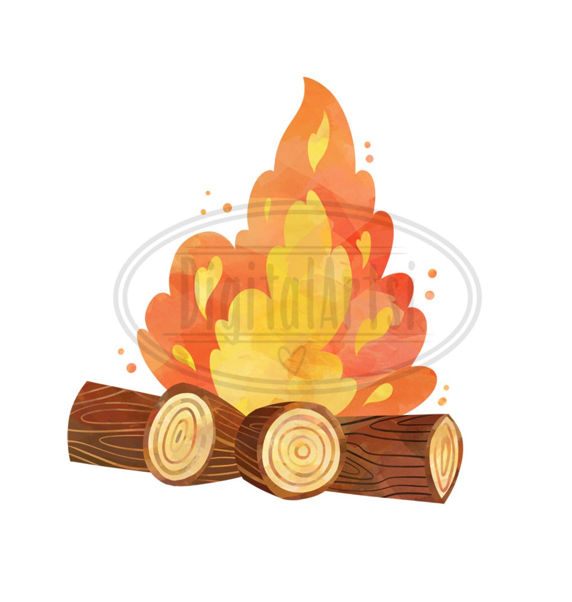 Watercolor Smores Clipart: Camping Desserts (digital Download, Human ...