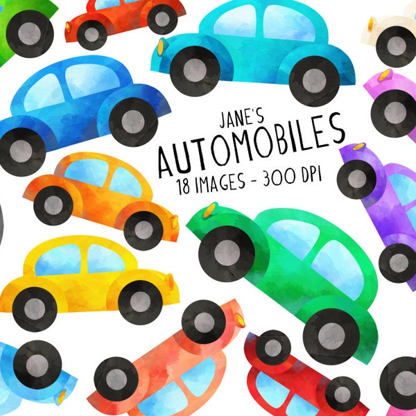 Cars Clipart - Etsy