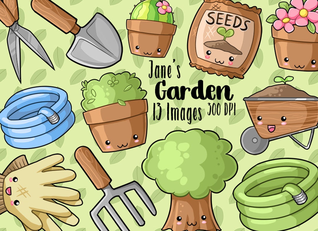 Children Gardening Clipart