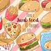 Kawaii Junk Food Clipart - Cute Fast Food Download - Kawaii Design ...