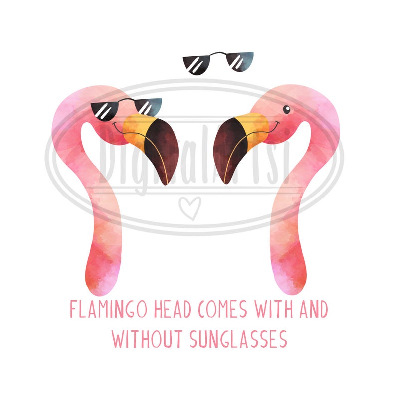 Flamingos Clipart Summer Clipart Instant Download - Etsy
