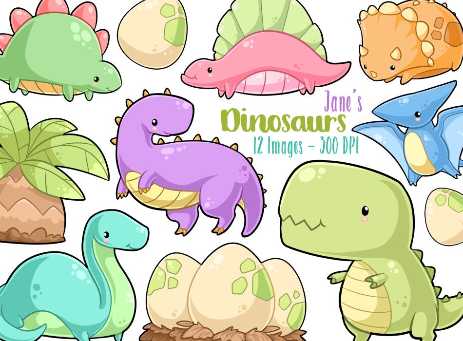 Clip Art & Image Files Materials Dinosaur Species Download Instant ...