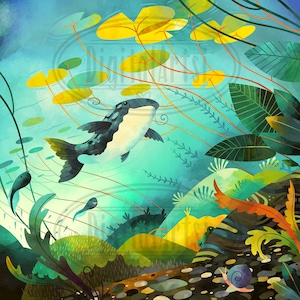 Watercolor Pond Clipart - Environment Download - Instant Download ...