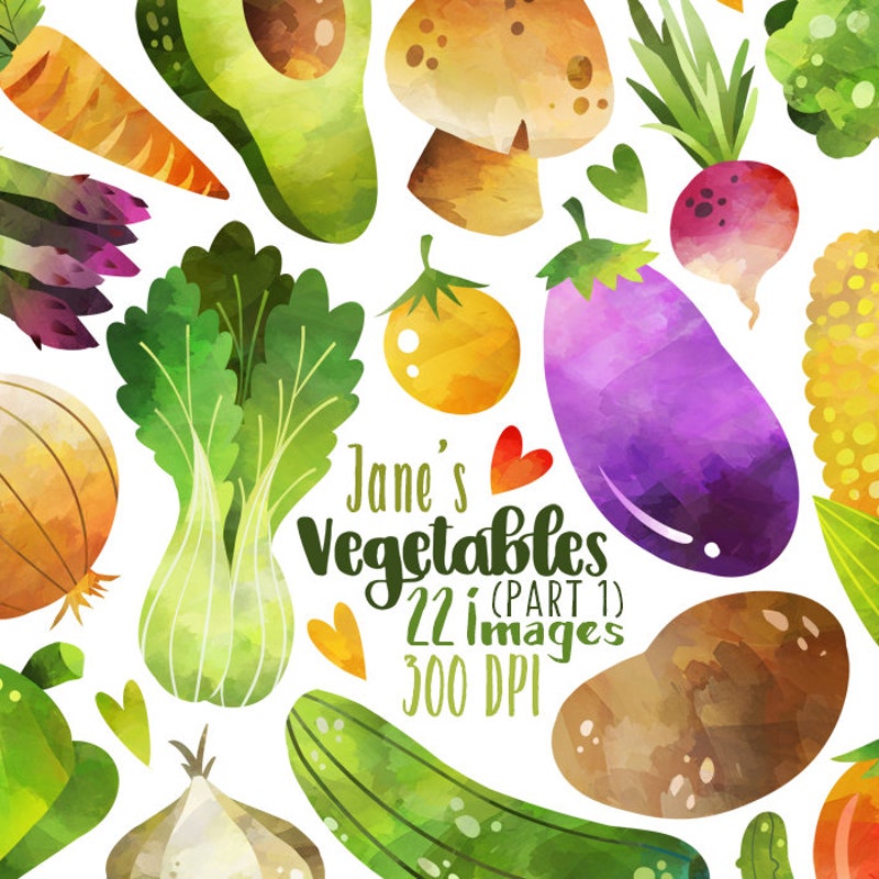 Vegetable Clip Art - Etsy
