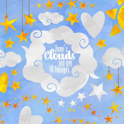 Chalkboard Rainbow Hearts and Stars Clipart Chalk Texture | Etsy