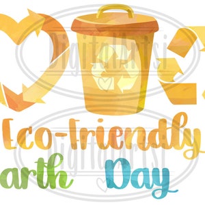 Watercolor Recycling Clipart - Earth Day Download - Instant Download ...