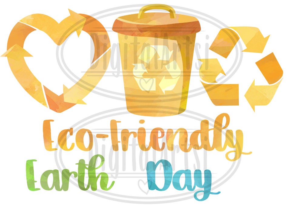 Watercolor Recycling Clipart Earth Day Download Instant - Etsy