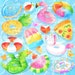Watercolor Pool Floats Clipart Summer Clipart Instant - Etsy
