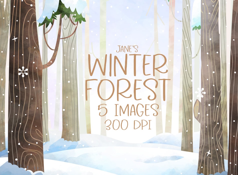 Winter Forest Clip Art