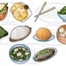 Kawaii Chinese Food Clipart Chinese Clipart Instant Download Peking ...