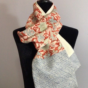 Vintage Japanese Silk Kimono Scarf. - Etsy