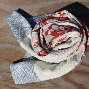 Vintage Japanese Silk Kimono Scarf. - Etsy