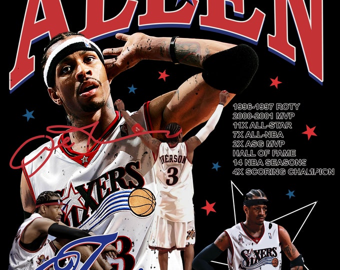 Allen Iverson Design PNG Digital Instant Download - Etsy