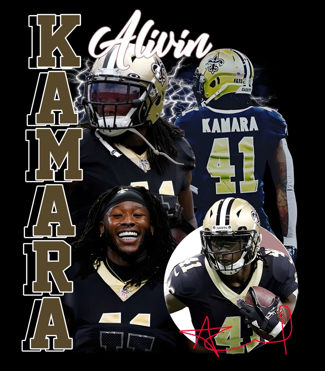 Alvin Kamara Design PNG Digital Instant Download - Etsy