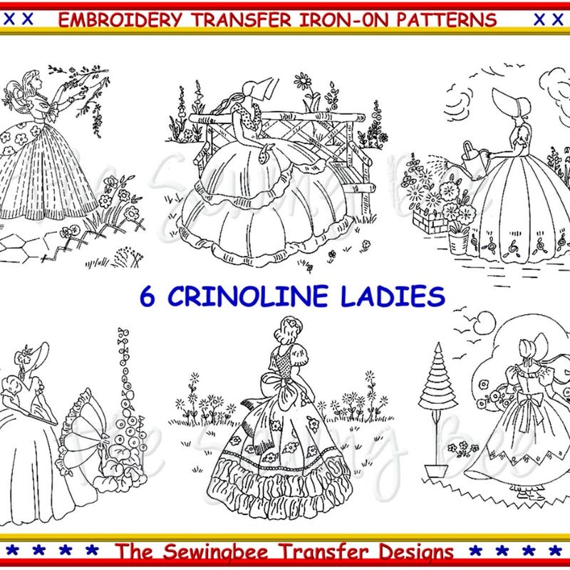 Crinoline Transfer - Etsy