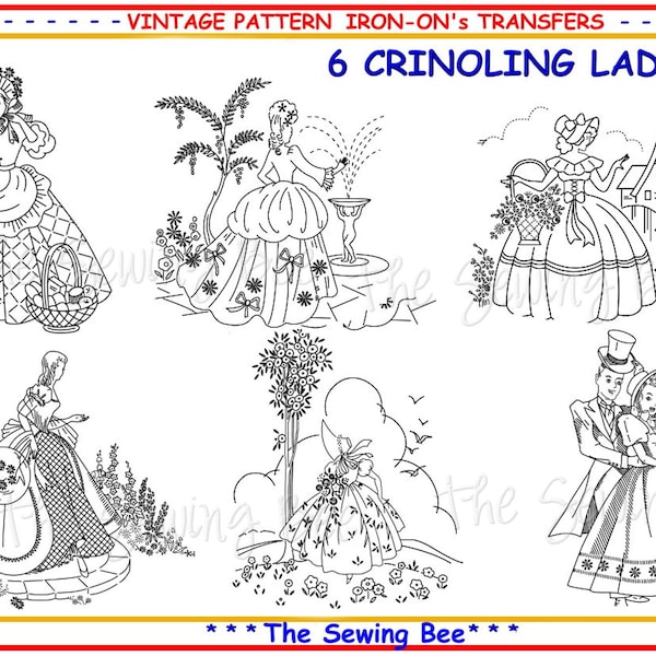 Crinoline Transfer - Etsy