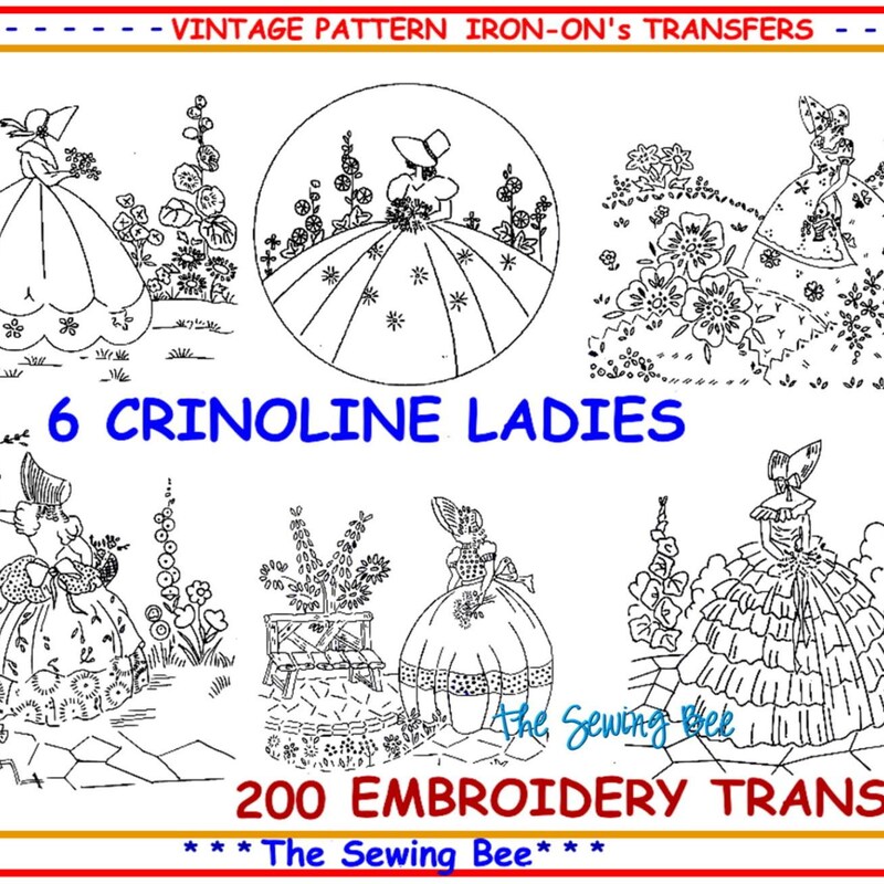 Crinoline Transfer - Etsy