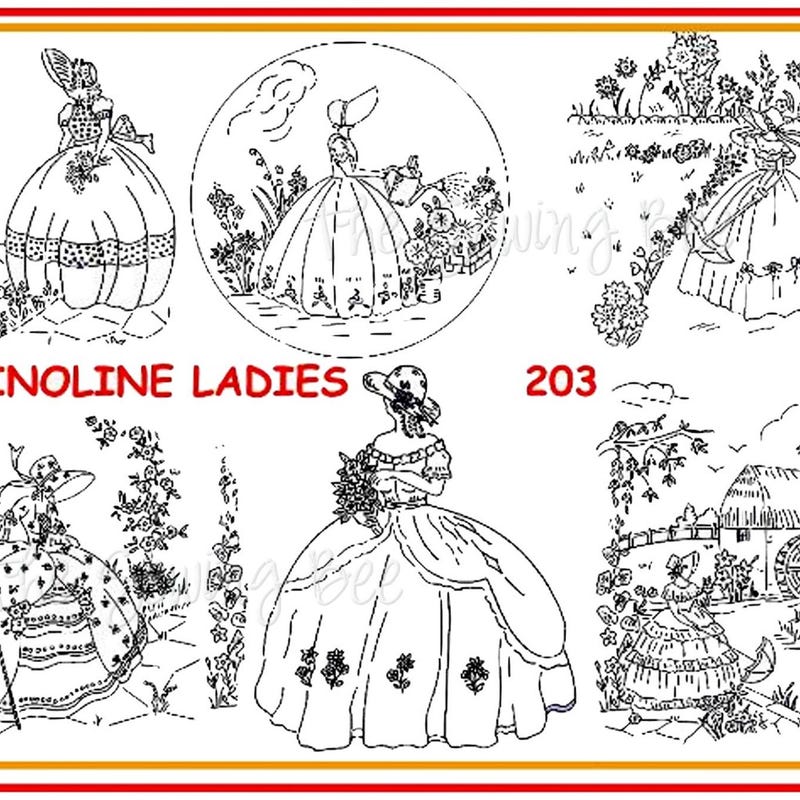 Crinoline Transfer - Etsy