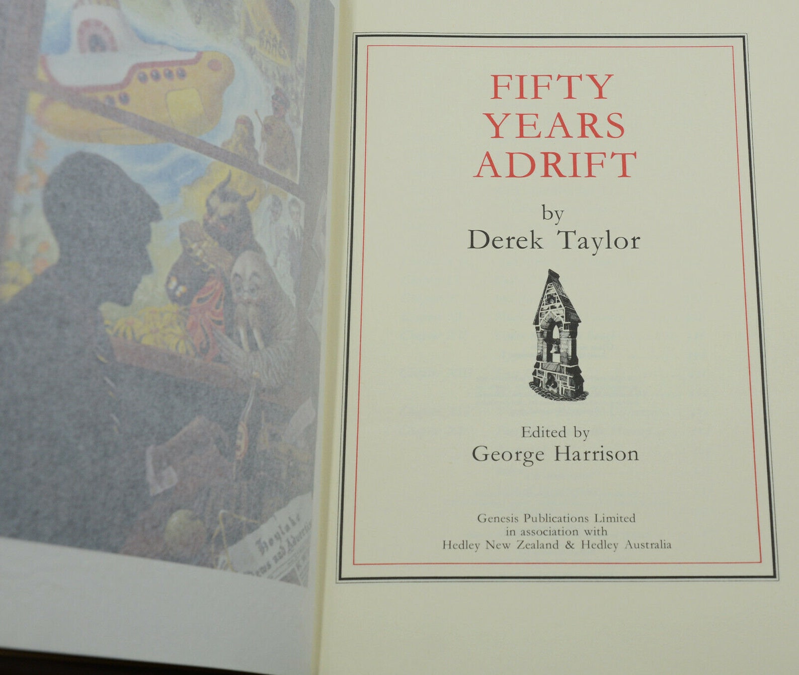 Fifty Years Adrift SIGNED by GEORGE HARRISON & Derek Taylor First ...