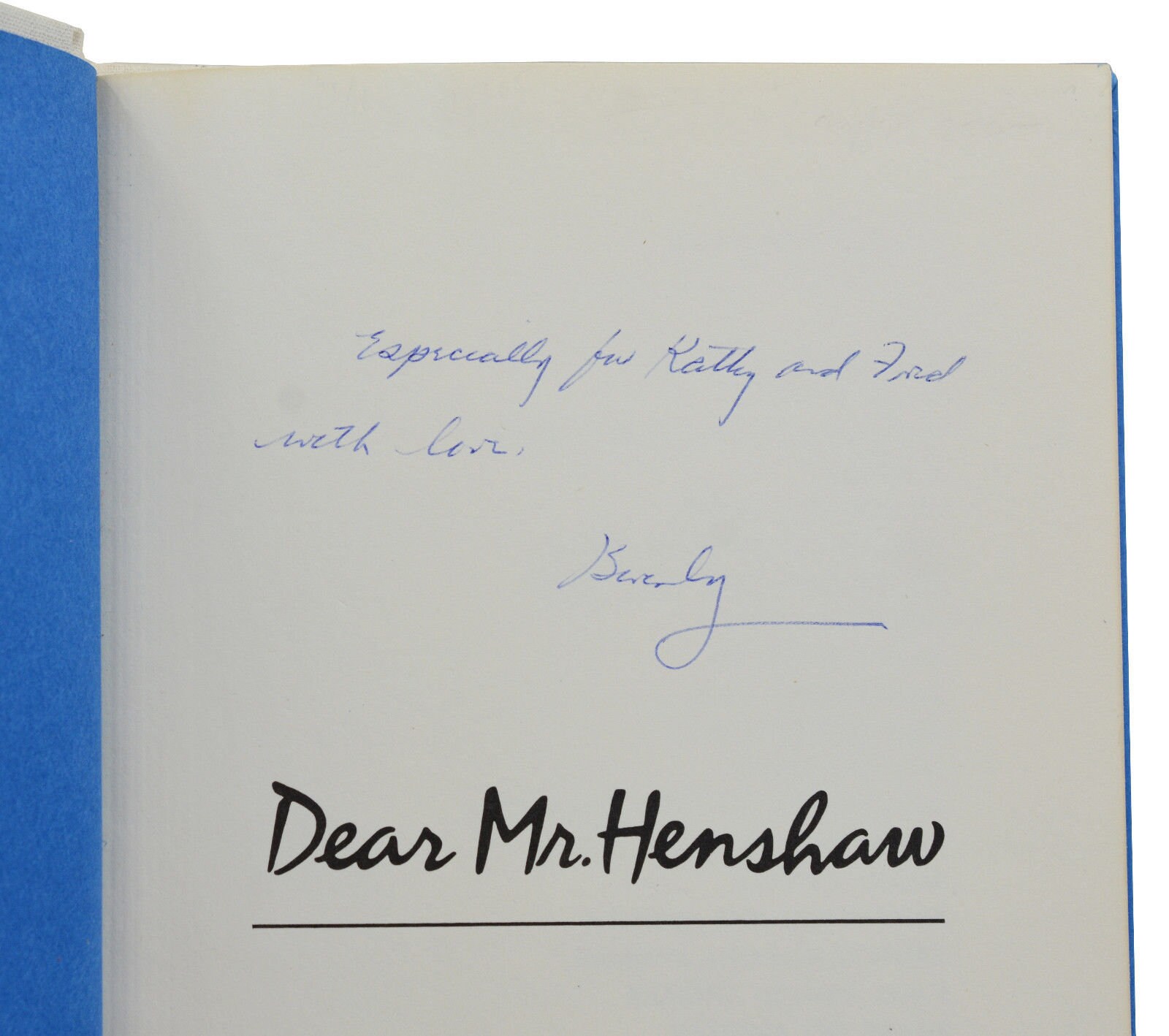 Dear Mr. Henshaw ~ BEVERLY CLEARY ~ Signed First Edition ~ 1st Printing ...