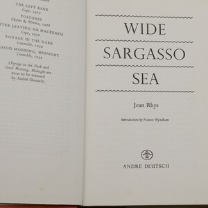 The Wide Sargasso Sea by JEAN RHYS ~ First Edition 1966 ~ Jane Eyre ...