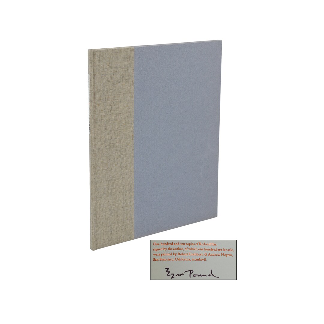 Redondillas or Something of That Sort ~ EZRA POUND ~ Signed Limited ...