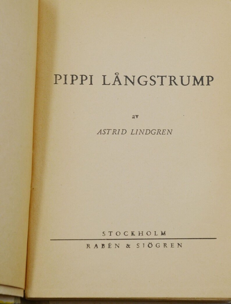 PIPPI LANGSTRUMP ~ 1st 3 Pippi Longstocking Books ASTRID Lingen First ...