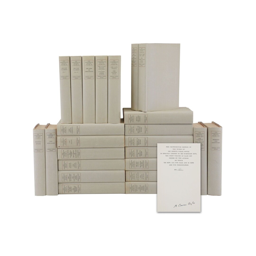 The Works of ARTHUR CONAN DOYLE ~ Signed Limited Crowborough Edition 24 ...