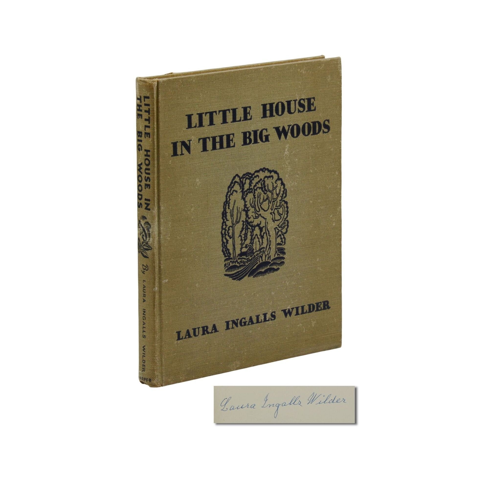 Little House in the Big Woods Signed by LAURA INGALLS WILDER 1952 ...