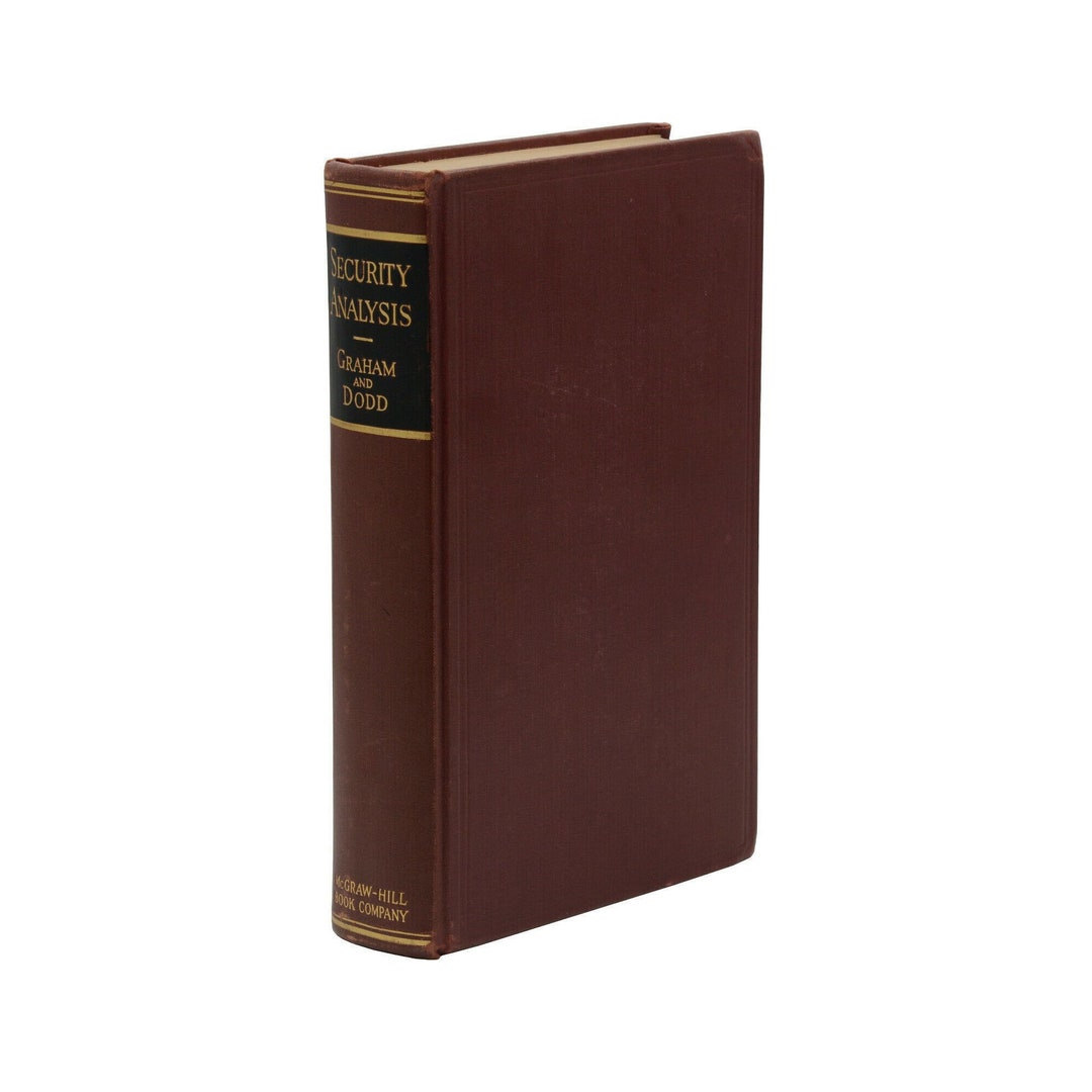 Security Analysis ~ BENJAMIN GRAHAM & DAVID L. Dodd ~ First Edition 1st ...