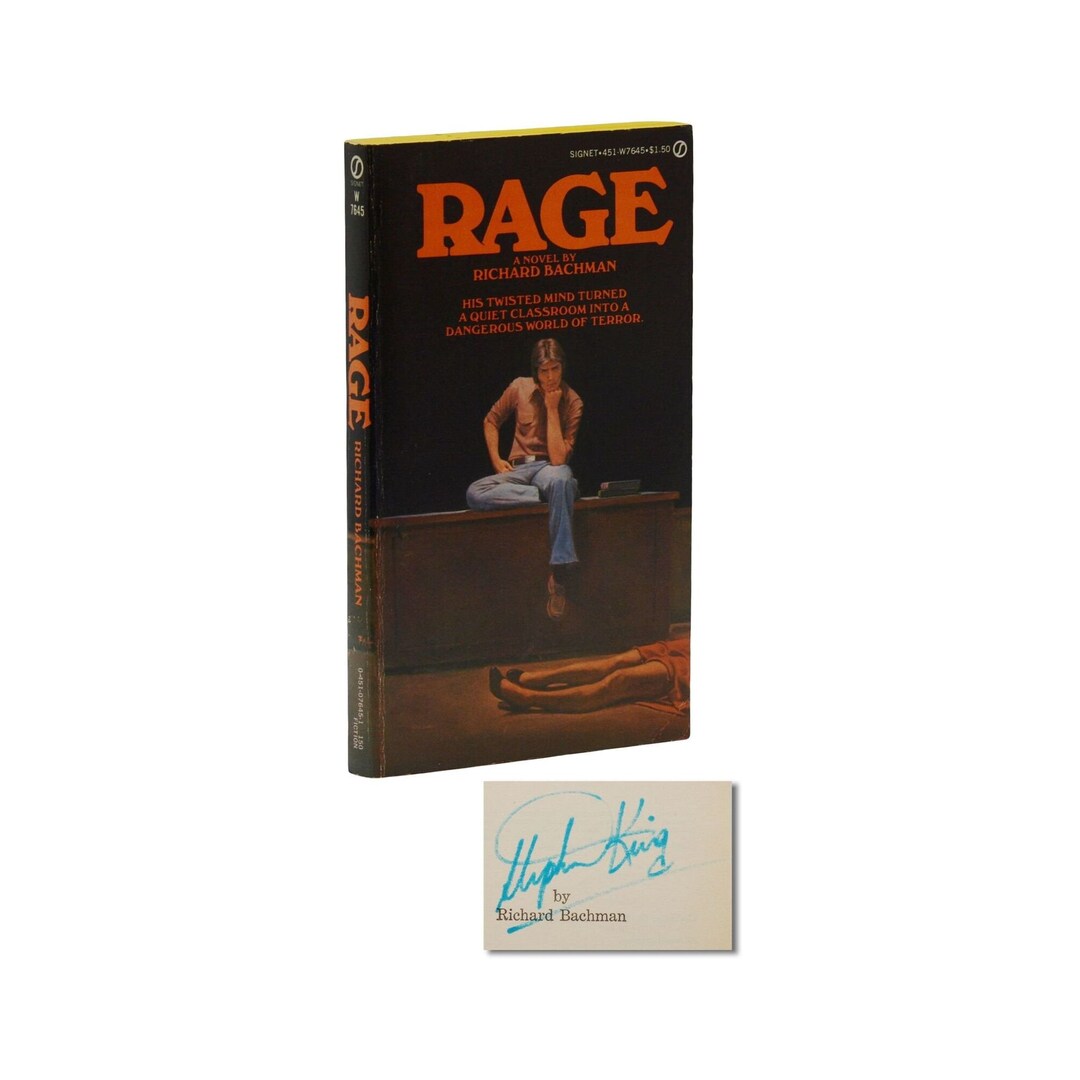 Rage ~ SIGNED by Stephen King Writing as RICHARD BACHMAN First Edition ...