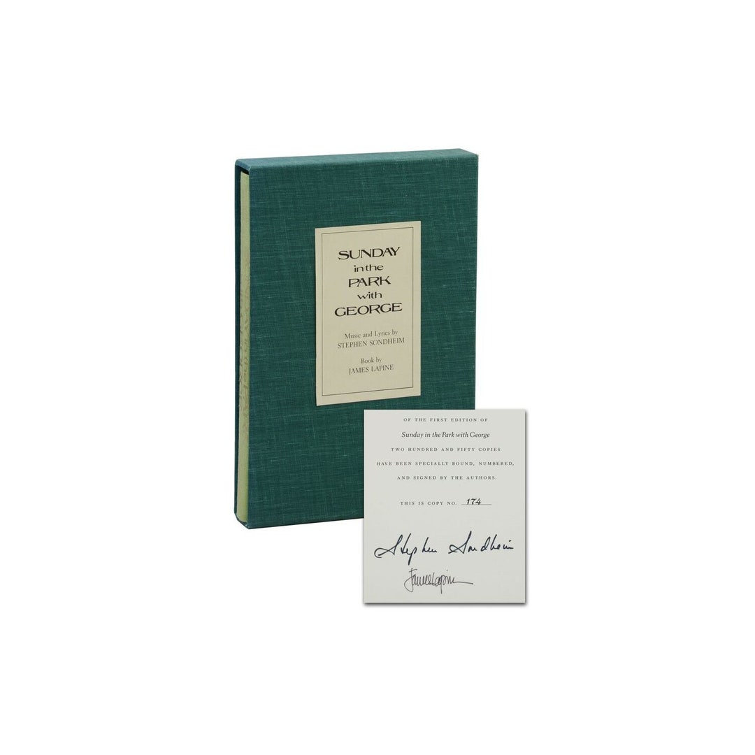 Sunday in the Park With George STEPHEN SONDHEIM ~ SIGNED Limited First ...