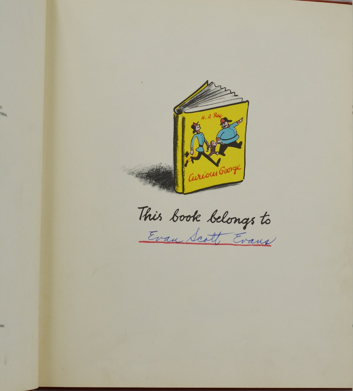 Curious George H. A. REY First Edition 1st Printing Title Page Dated ...