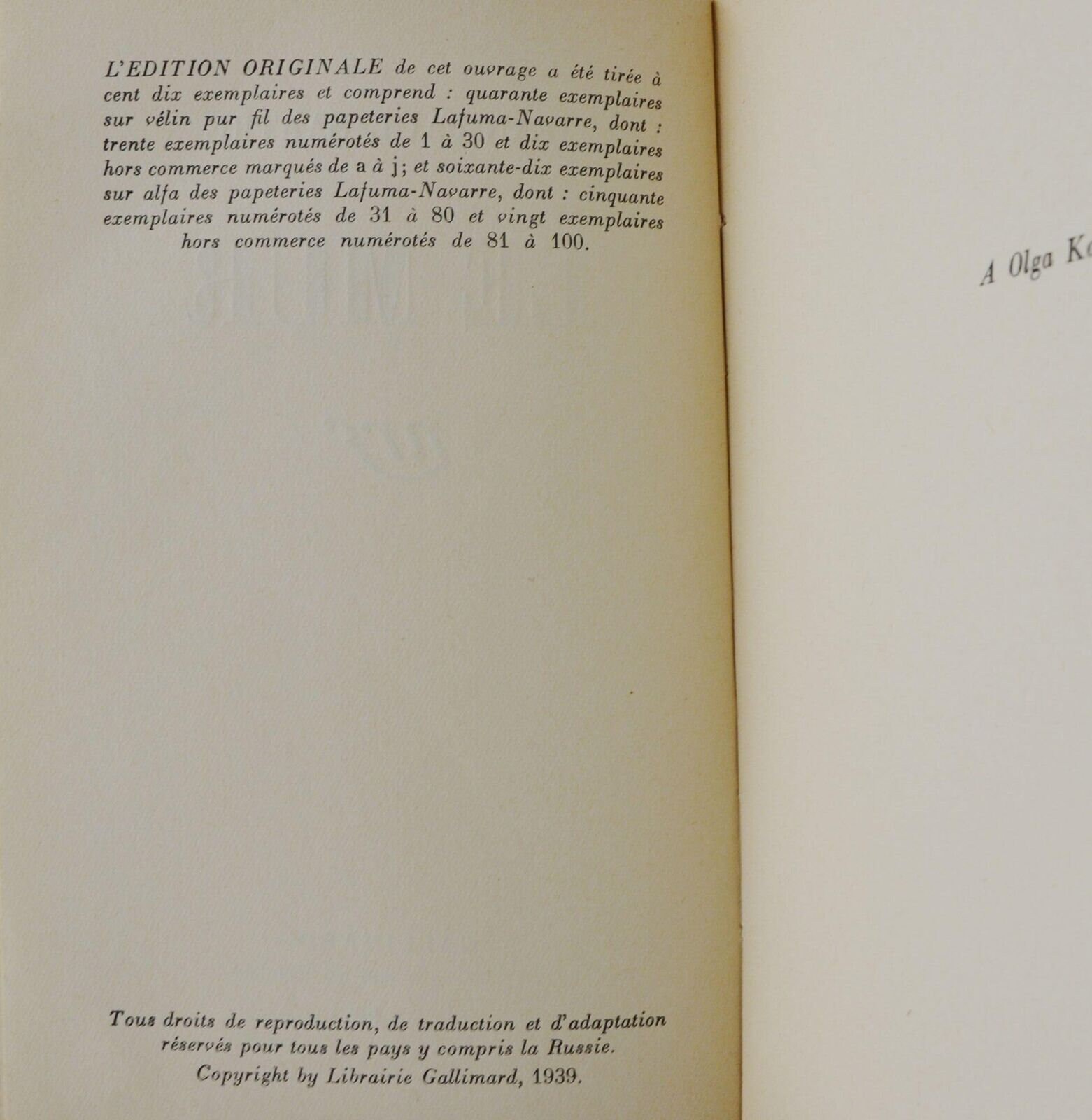 Le Mur Signed by JEAN-PAUL SARTRE First Edition 1st 1939 - Etsy